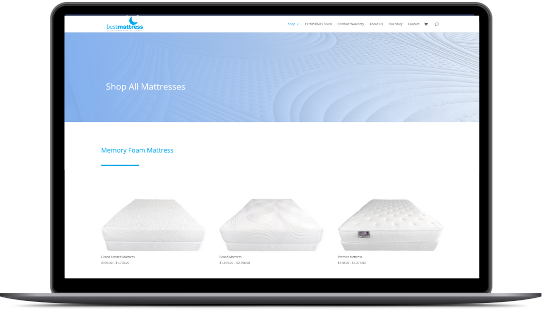 Best Mattress | ECommerce Web Design Case Study: WiT Group